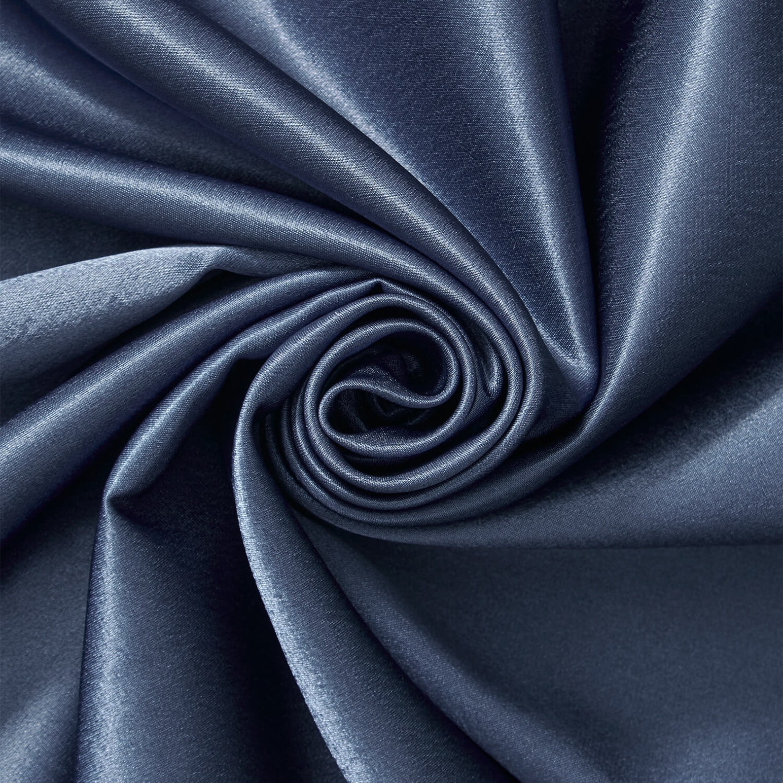 Midnight Blue Crepe Back Satin Bridal Fabric for Wedding - Etsy