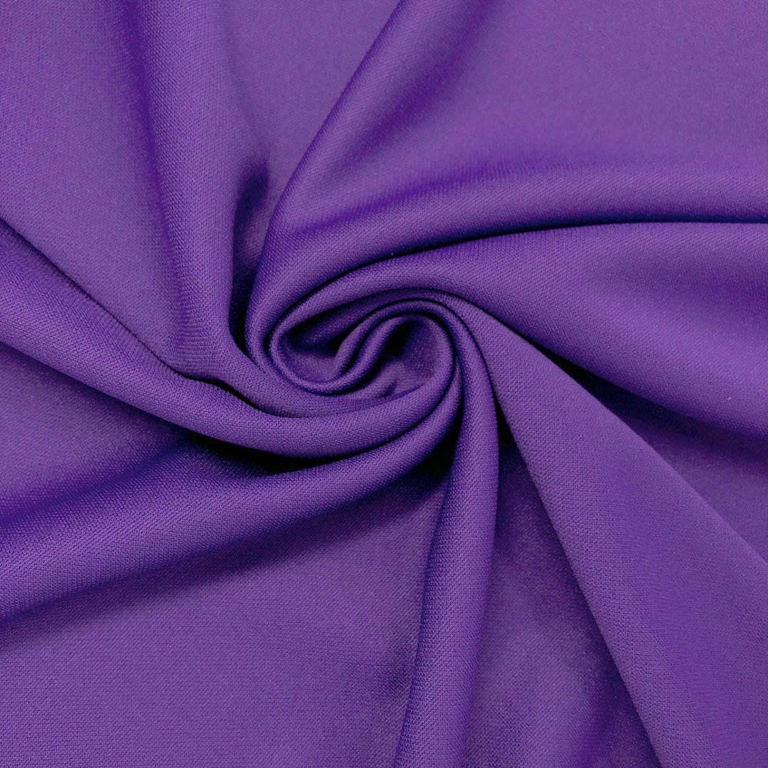 Purple Scuba Double Knit Fabric 100% Polyester 58/60'' Wide Sold by the ...