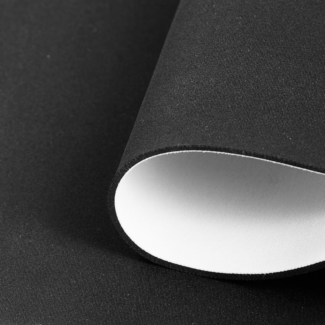 Closed Cell Bonded Neoprene Waterproof Fabric Double-sided Black White ...