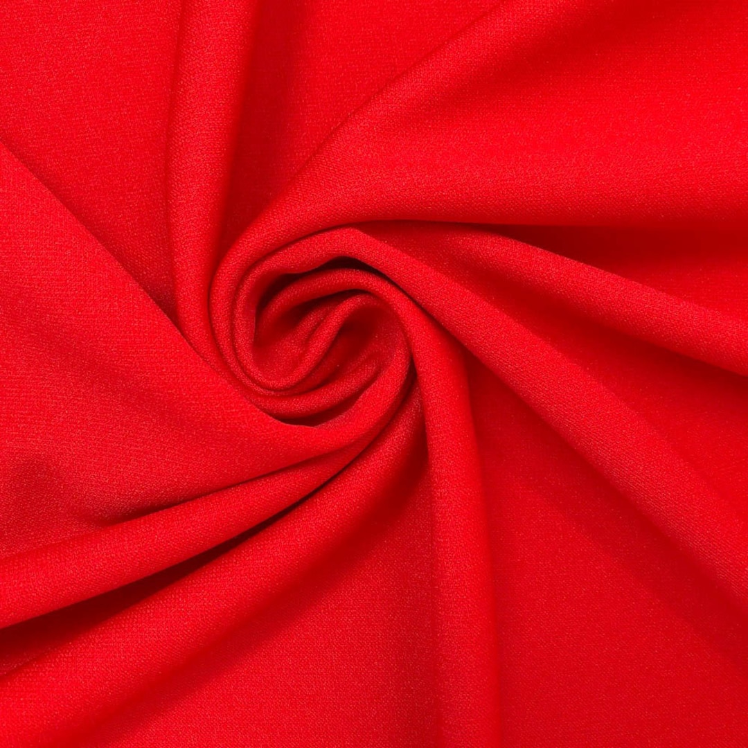 Red Scuba Double Knit Fabric 100% Polyester 58/60'' Wide Sold by the ...