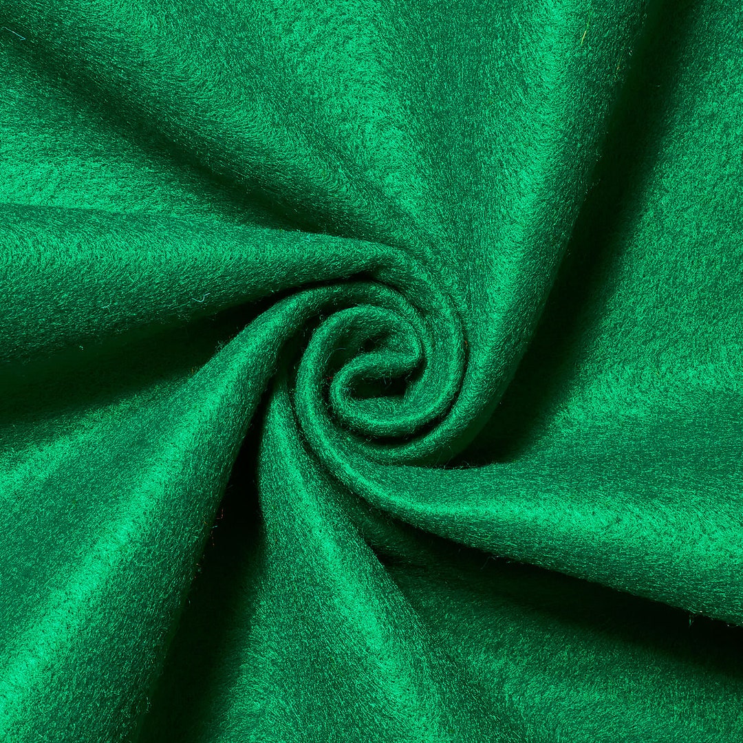 Kelly Green Felt Fabric 100% Polyester 72 Inches Wide for Arts & Crafts ...