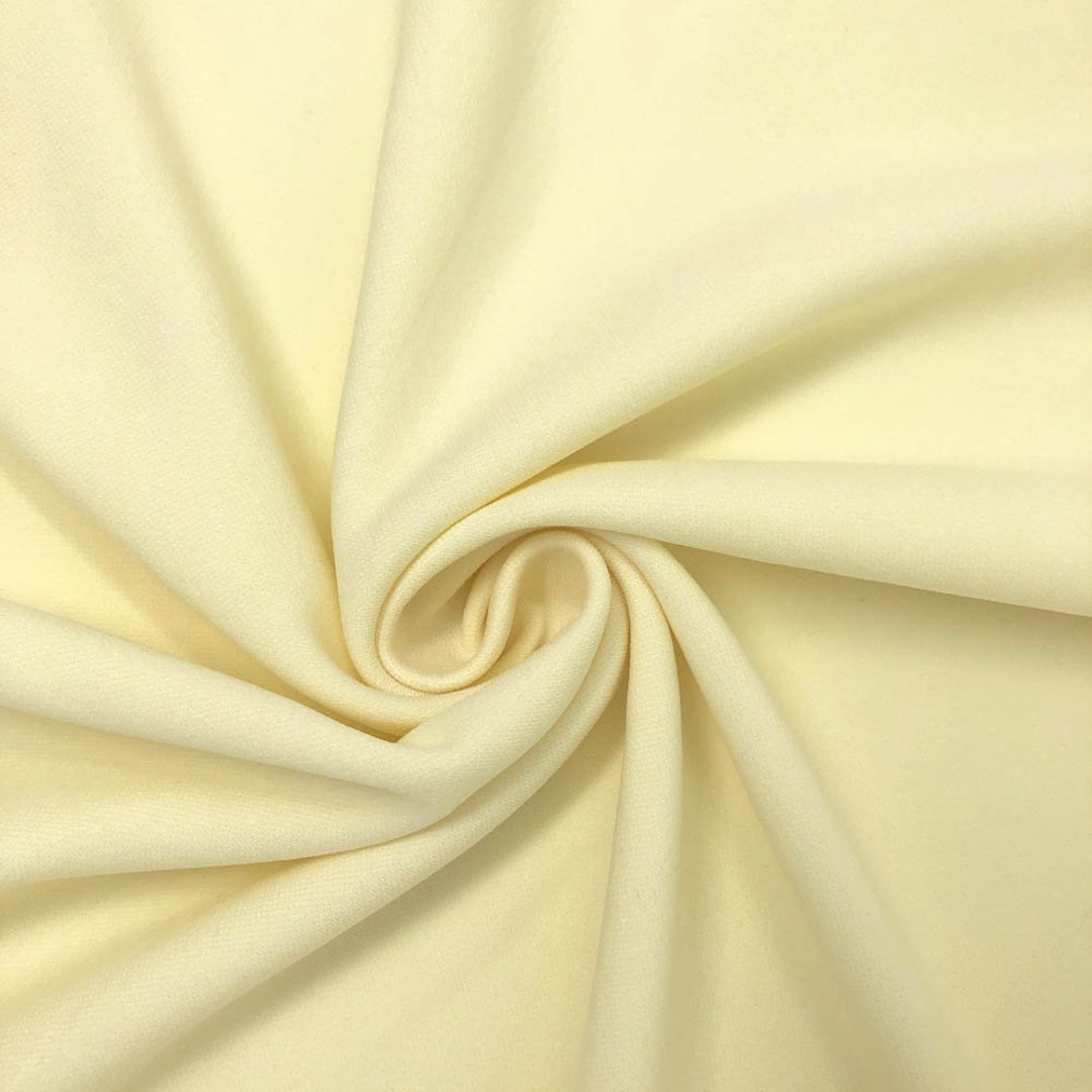 Ivory Scuba Double Knit Fabric 100% Polyester 58/60'' Wide Sold by the ...