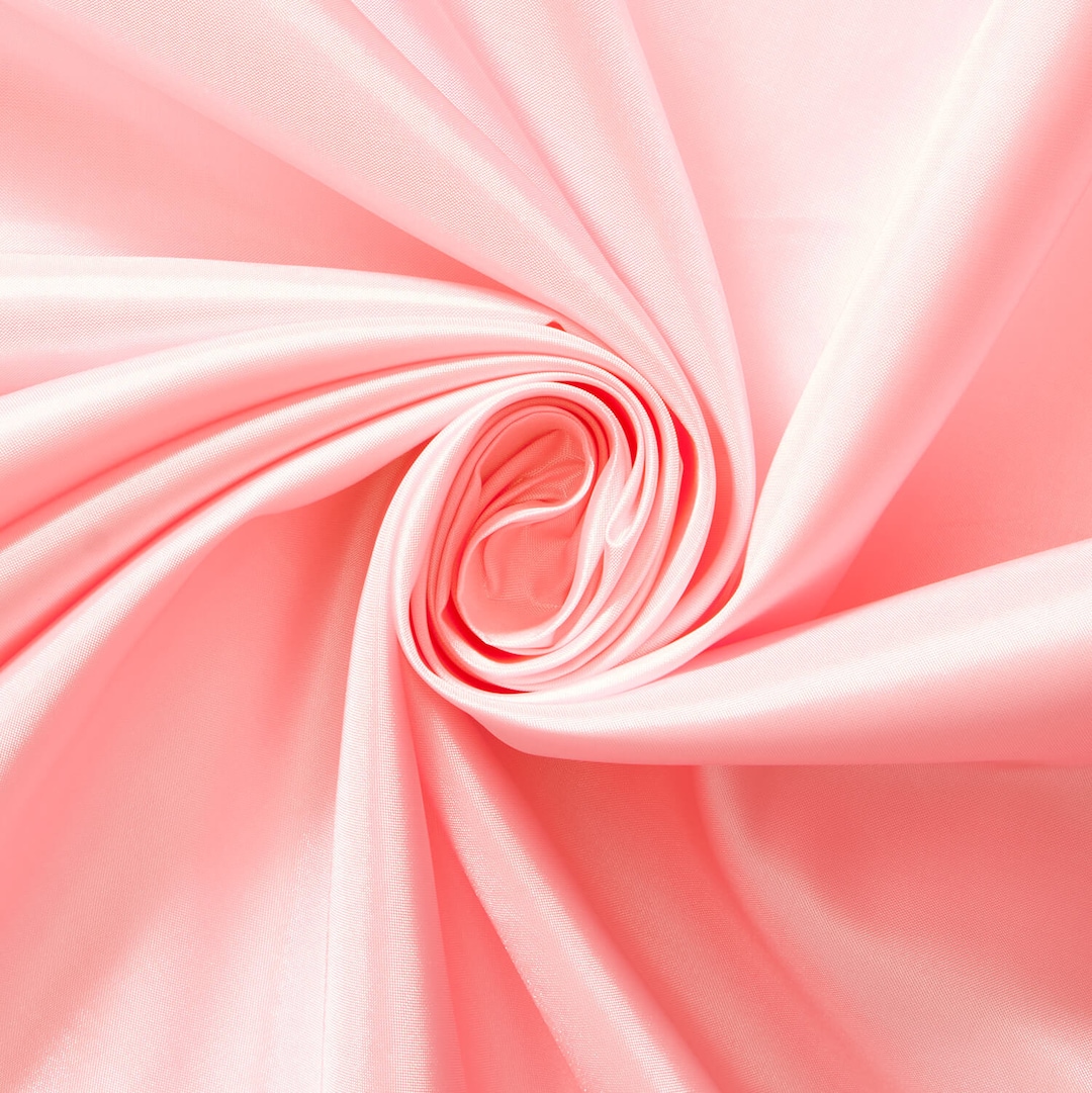 Pink Polyester Lining Fabric Silk Habutae 60" Wide Habotai Habutai by ...