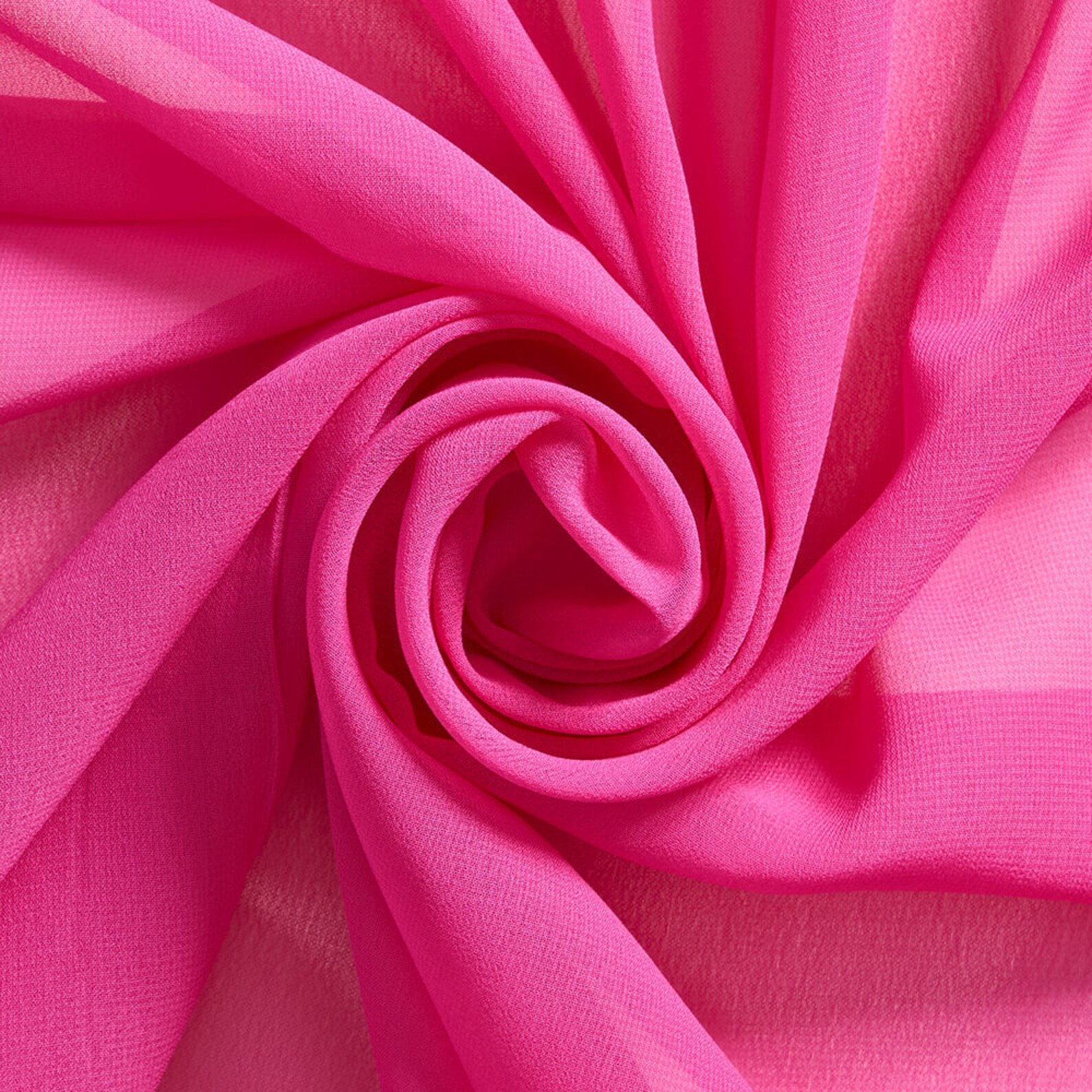 Magenta Chiffon Fabric Polyester All Solid Colors Sheer - Etsy