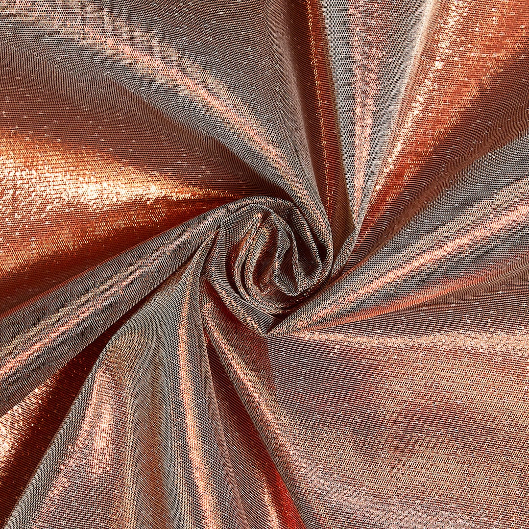 Tejido lamé de bronce brillante para decoración artesanal, diseño de ...