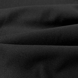 Black Scuba Double Knit Fabric 100% Polyester 58/60'' | Etsy