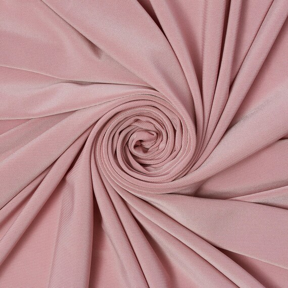 Dusty Rose ITY Fabric Polyester Knit Jersey 2 Way Spandex Stretch 58 60 BTY Etsy Canada