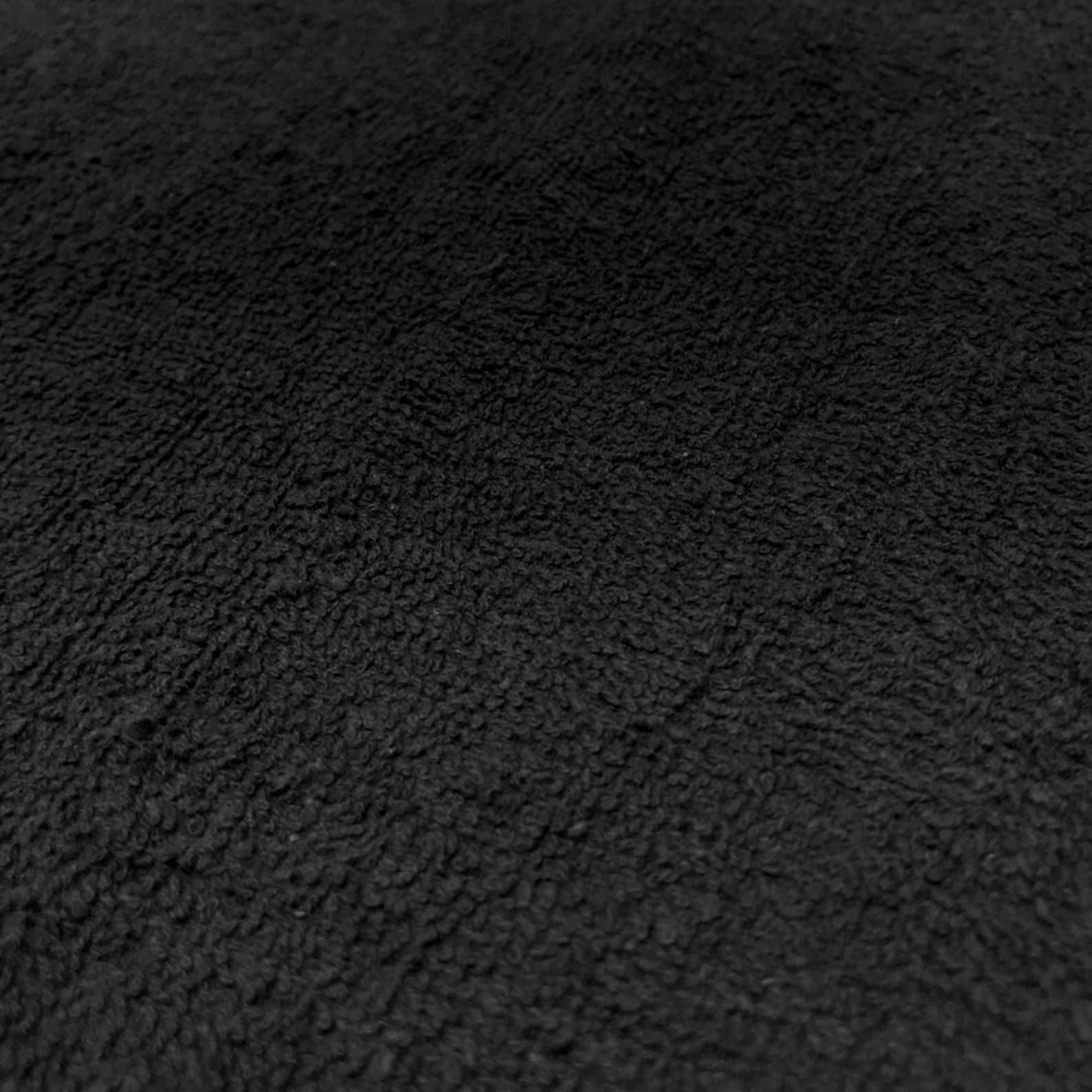 Black Terry Cloth Fabric 45 Wide 100% Cotton Sold by the - Etsy