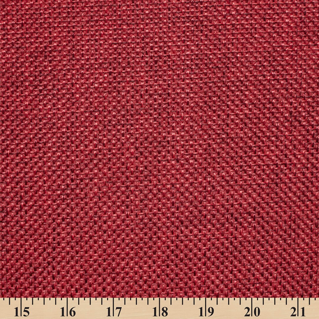 Plain Woven Inlay Upholstery 60 Décor Furniture Fabric by the Yard Red ...