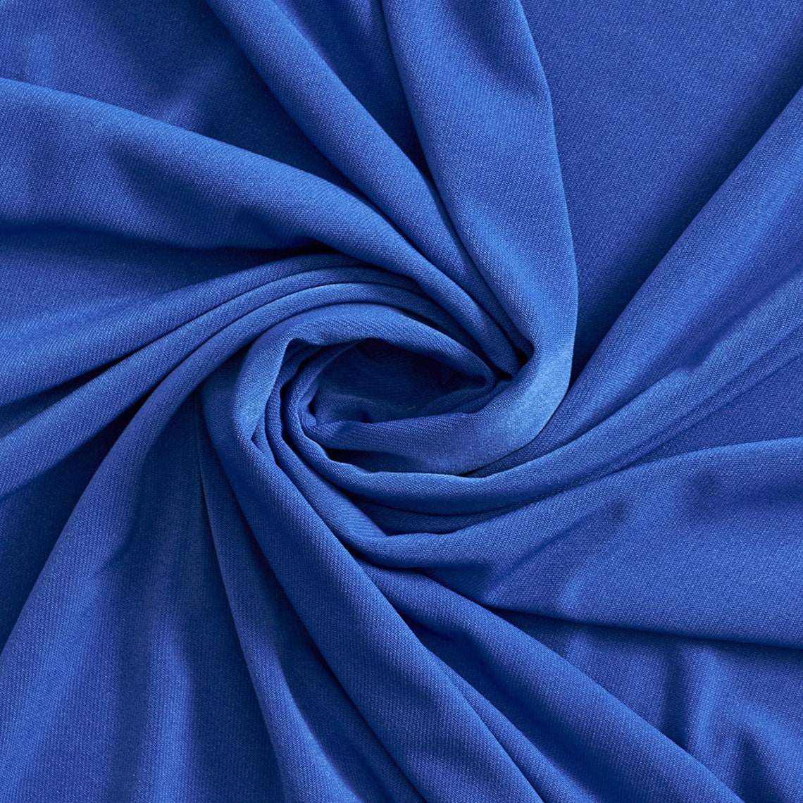 Royal Blue ITY Fabric Polyester Knit Jersey 2 Way Spandex - Etsy