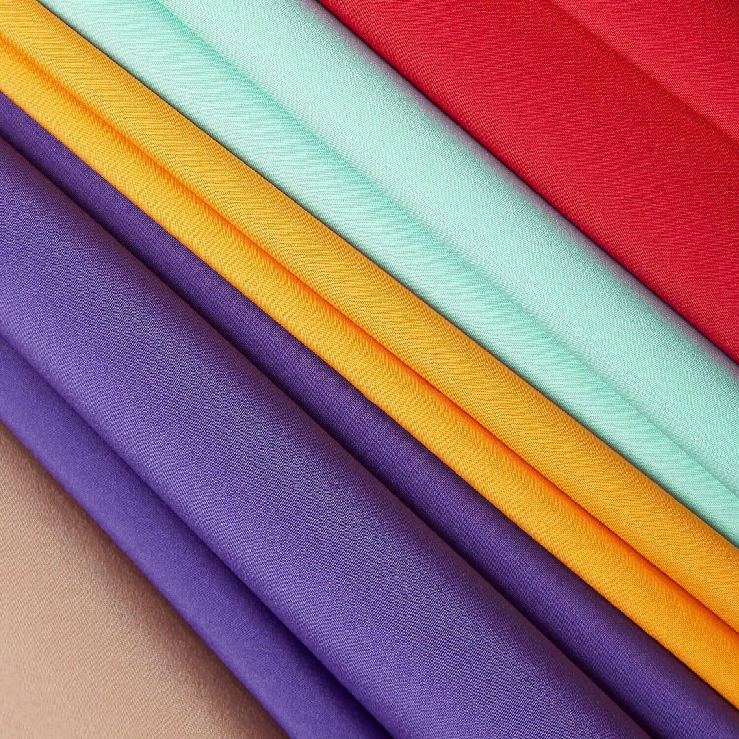 Tissue Faille Fabric Faux Silk Stretch Polyester Woven Blend Material ...