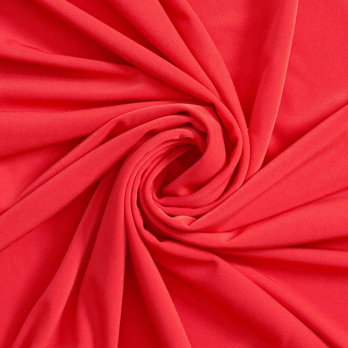 Red ITY Fabric Polyester Knit Jersey 2 Way Spandex Stretch - Etsy