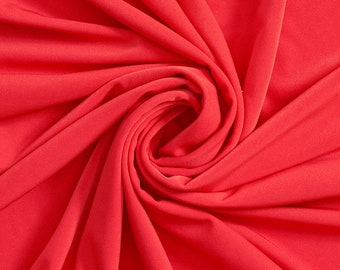 Dark Red Stretch Velvet Fabric 60'' Wide by the Yard - Etsy