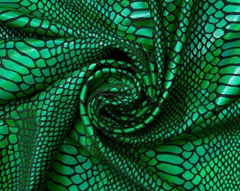 Green Snake Fabric - Etsy