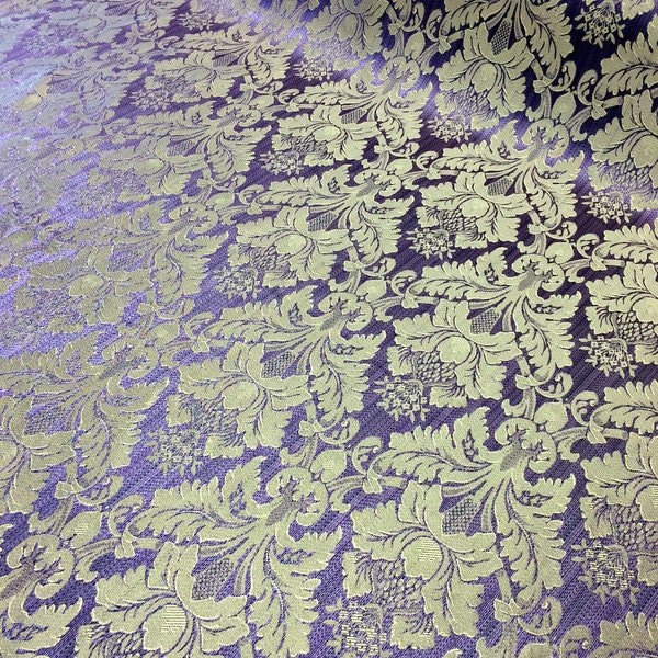Purple Damask Upholstery Fabric - Etsy