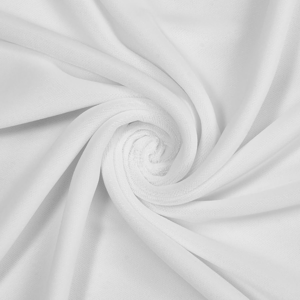 White Velvet Fabric - Etsy