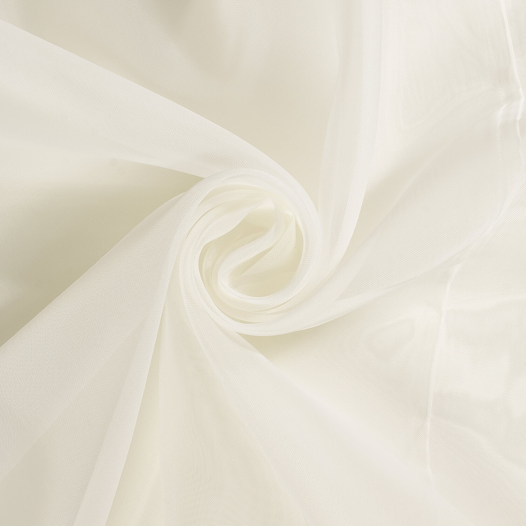 Beige Sheer Voile Fire Retardant Fabric 118" Wide Curtain Drapery and ...