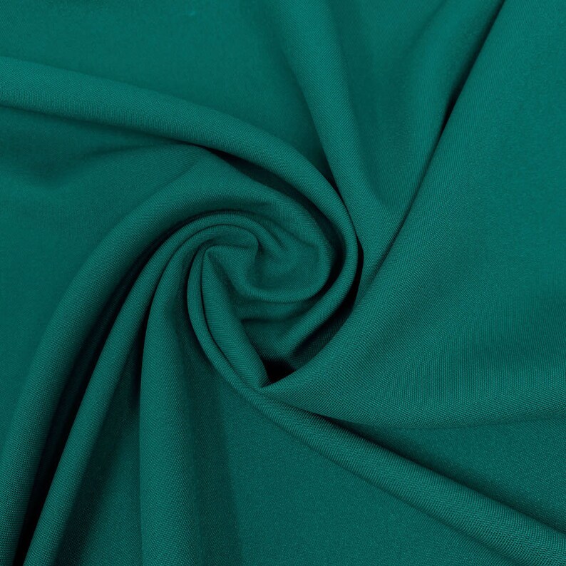 Teal Poplin Fabric Polyester Solid 60'' by the Yard - Etsy