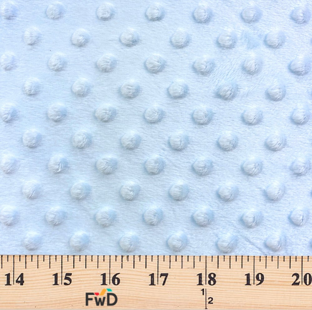 Light Blue Minky Dot Super Soft Cuddle Fleece Fabric | Etsy