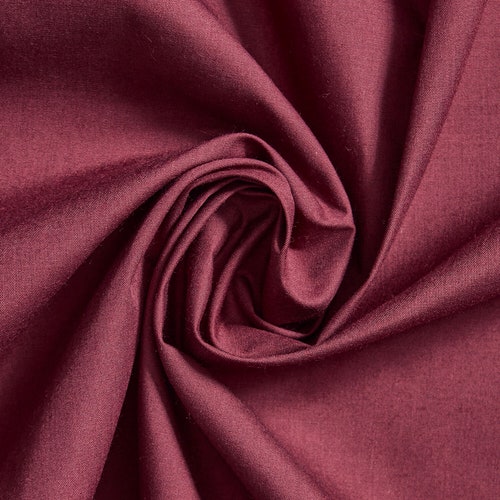 Red Cotton Polyester Broadcloth Fabric 60 Inches Apparel - Etsy