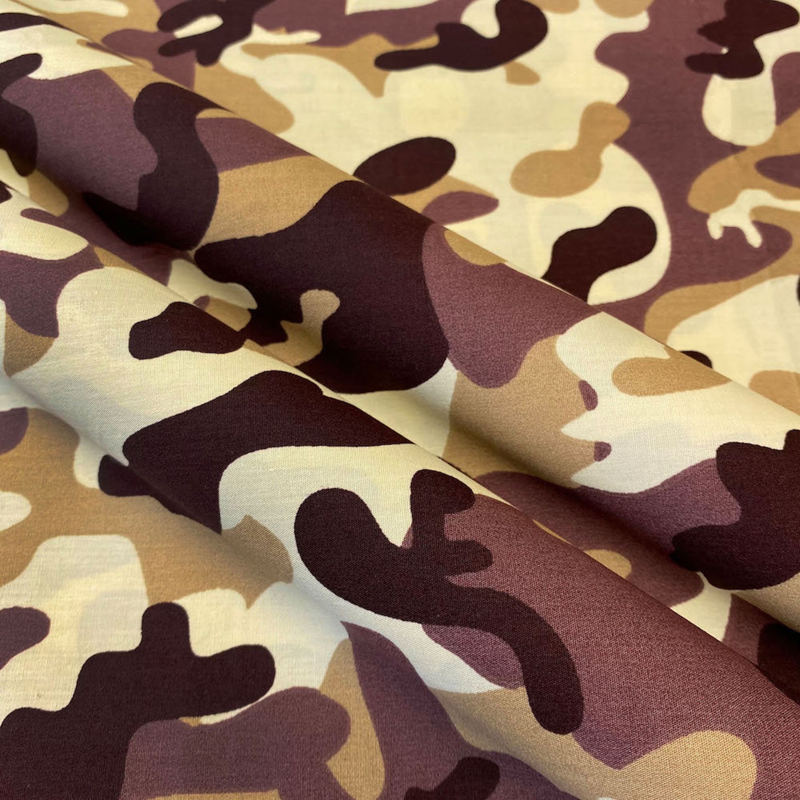 Grey Military Army Camo Print Fabric 100% Cotton 58/60" Wide Sold BTY ...