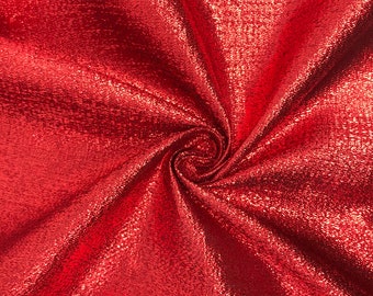 Metallic Red Fabric - Etsy