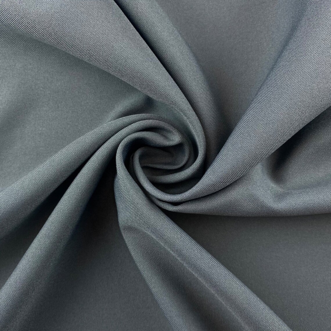 Grey Poplin Fabric Polyester Solid 60'' by the Yard - Etsy