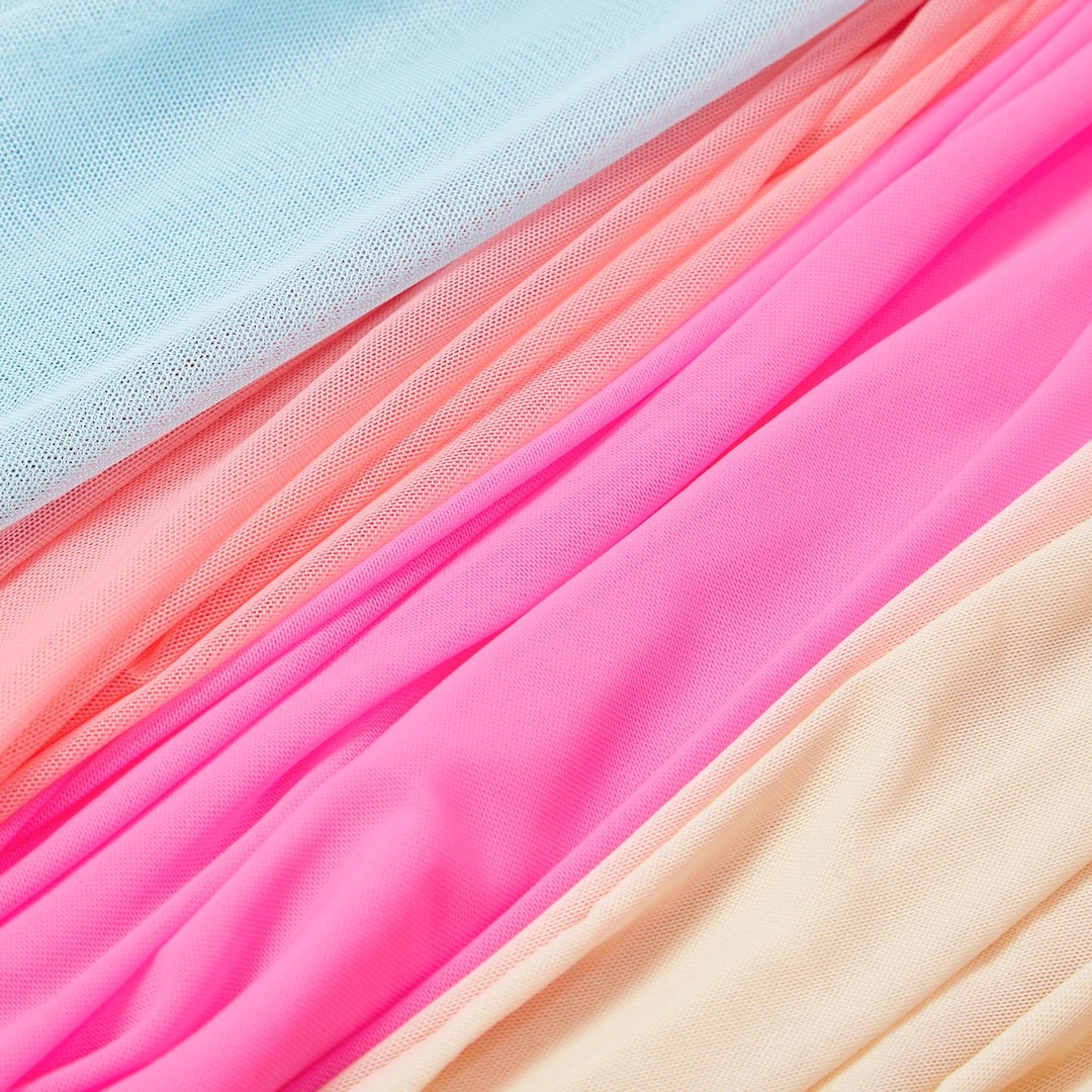 Power Mesh Fabric Nylon Spandex Sheer Lightweight 100 GSM Stretch by ...