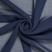 Navy Blue Chiffon Fabric Polyester All Solid Colors Sheer 58'' Wide by ...