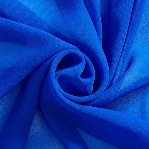 Royal Blue Chiffon Hi Multi Chiffon Fabric by the Yard Wedding - Etsy