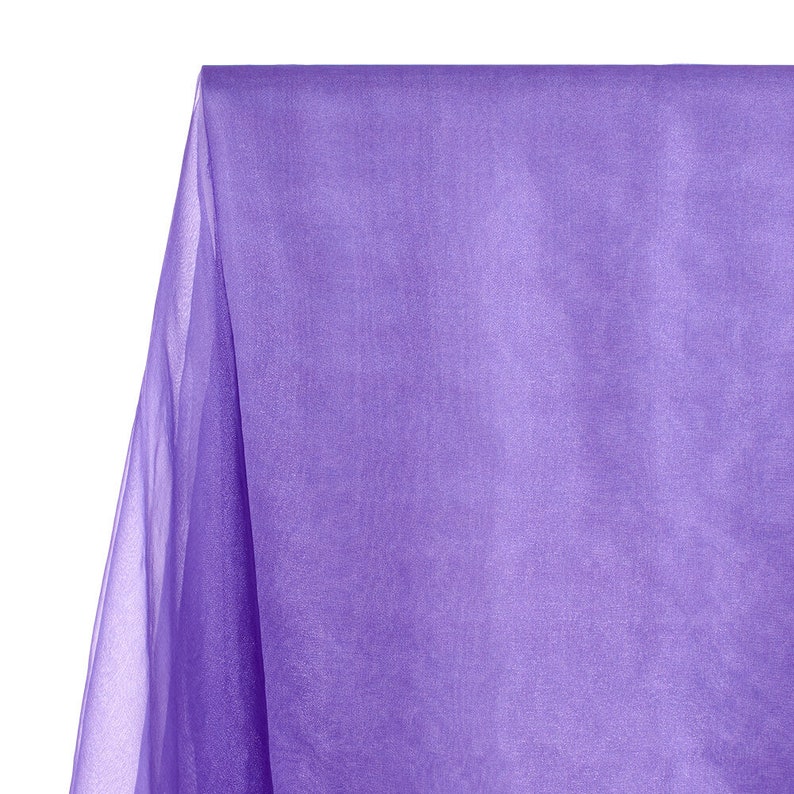 Deep Purple Crystal Sheer Organza Fabric for Fashion Crafts - Etsy