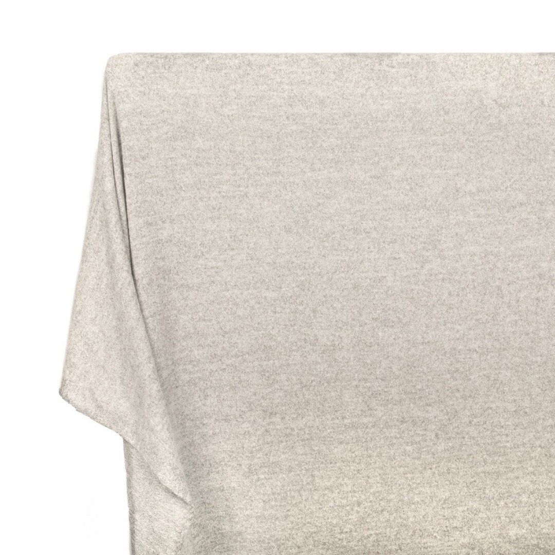 Brushed Two-tone Hacci 68" Knit Fabric by the Yard - Light Grey - Etsy
