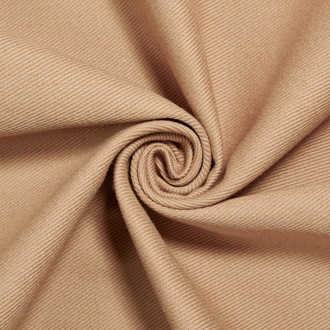 Khaki Bull Denim Fabric 100% Cotton 10 Oz 3x1 Twill Weave 58/60" Wide ...