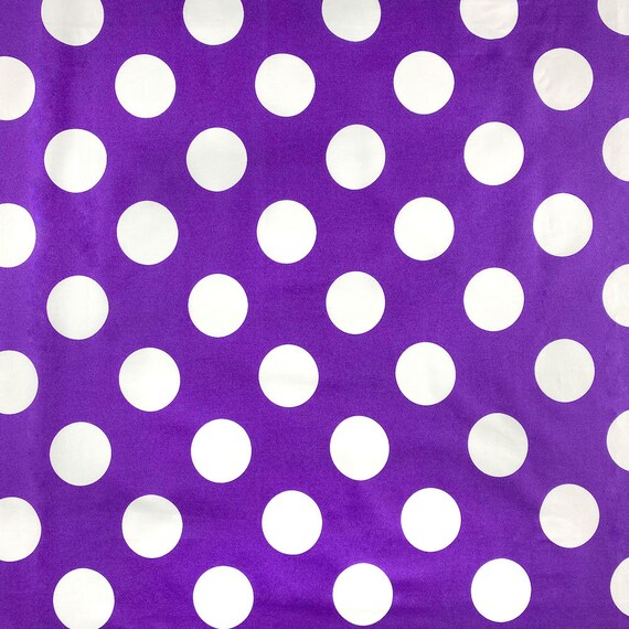 White And Purple Polka Dots