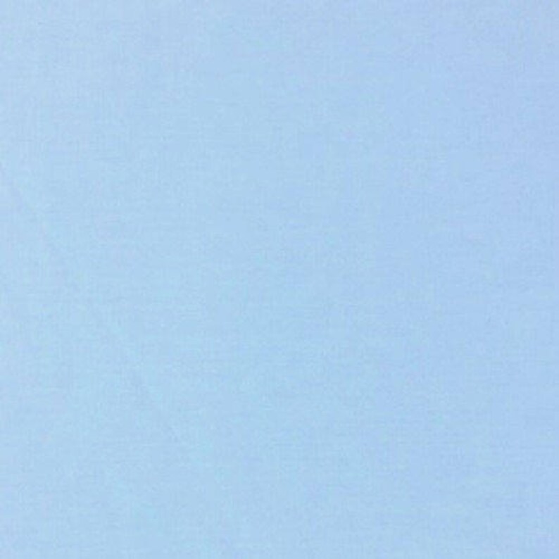 Light Blue Cotton Polyester Broadcloth Fabric Apparel 45 | Etsy