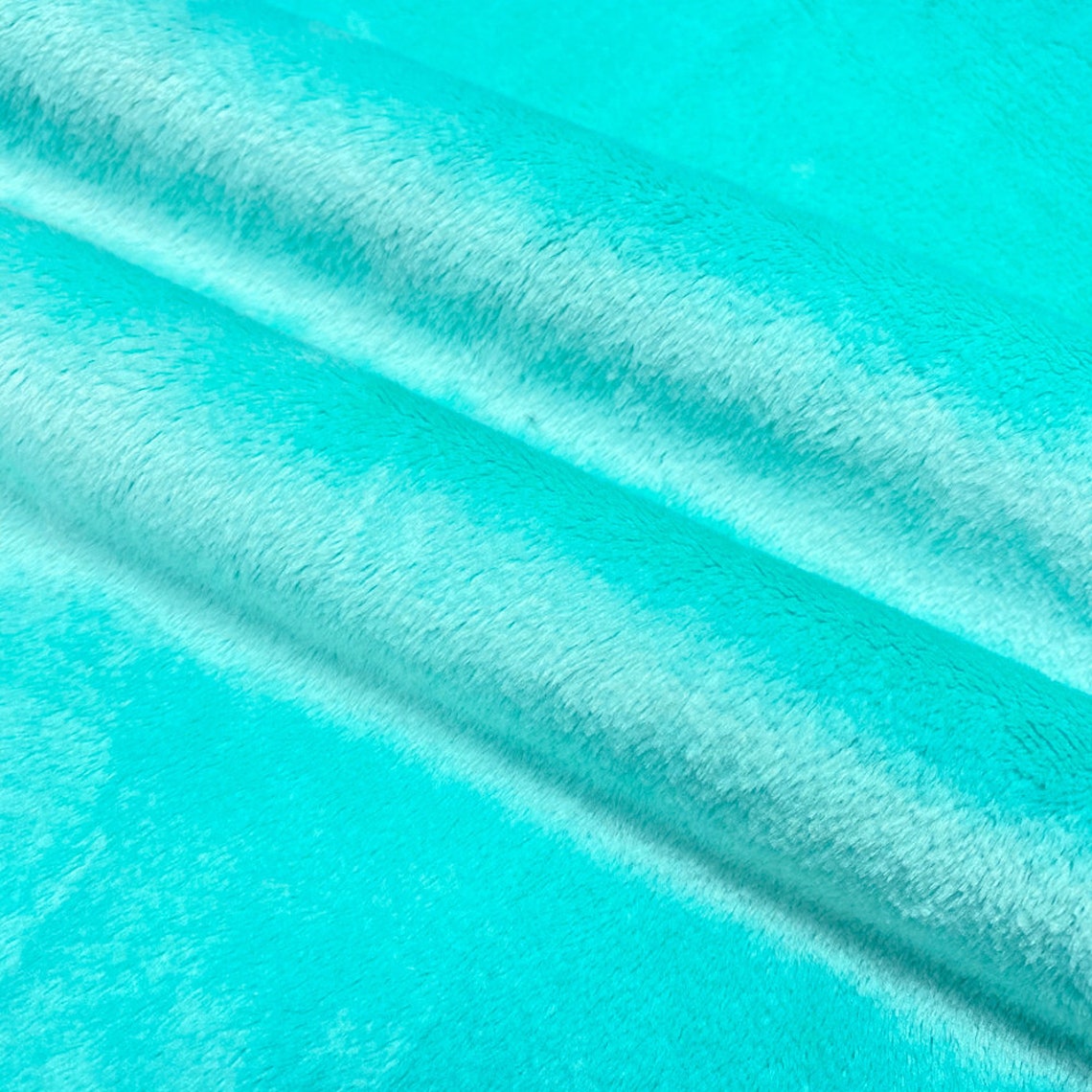 Aqua Smooth Minky Super Soft Cuddle Fleece Fabric 58/60 | Etsy