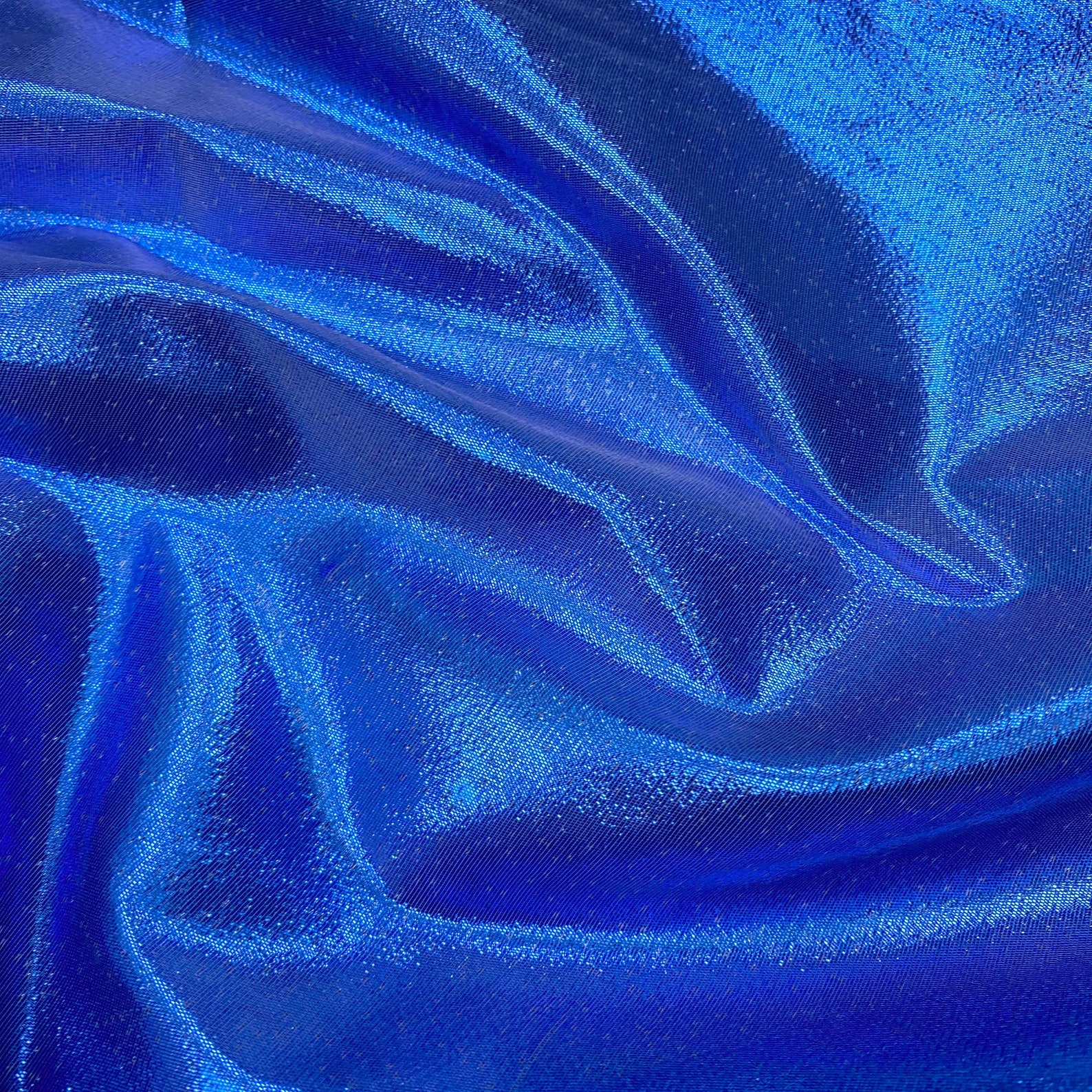 Tissue Lame Fabric Shiny Royal Blue for Craft Decoration | Etsy