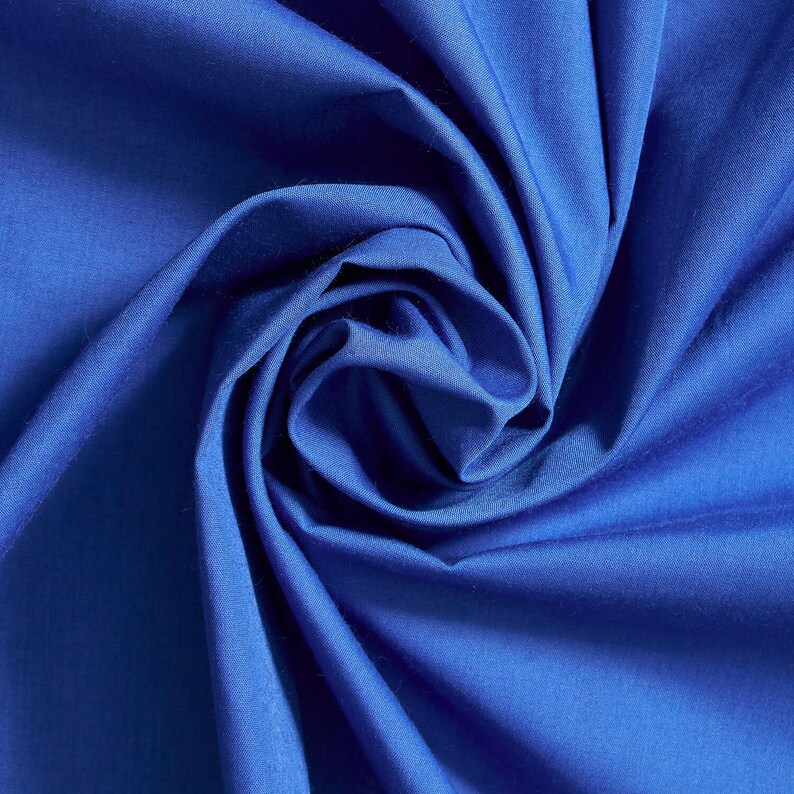 Royal Blue Cotton Polyester Broadcloth Fabric 60 Inches - Etsy