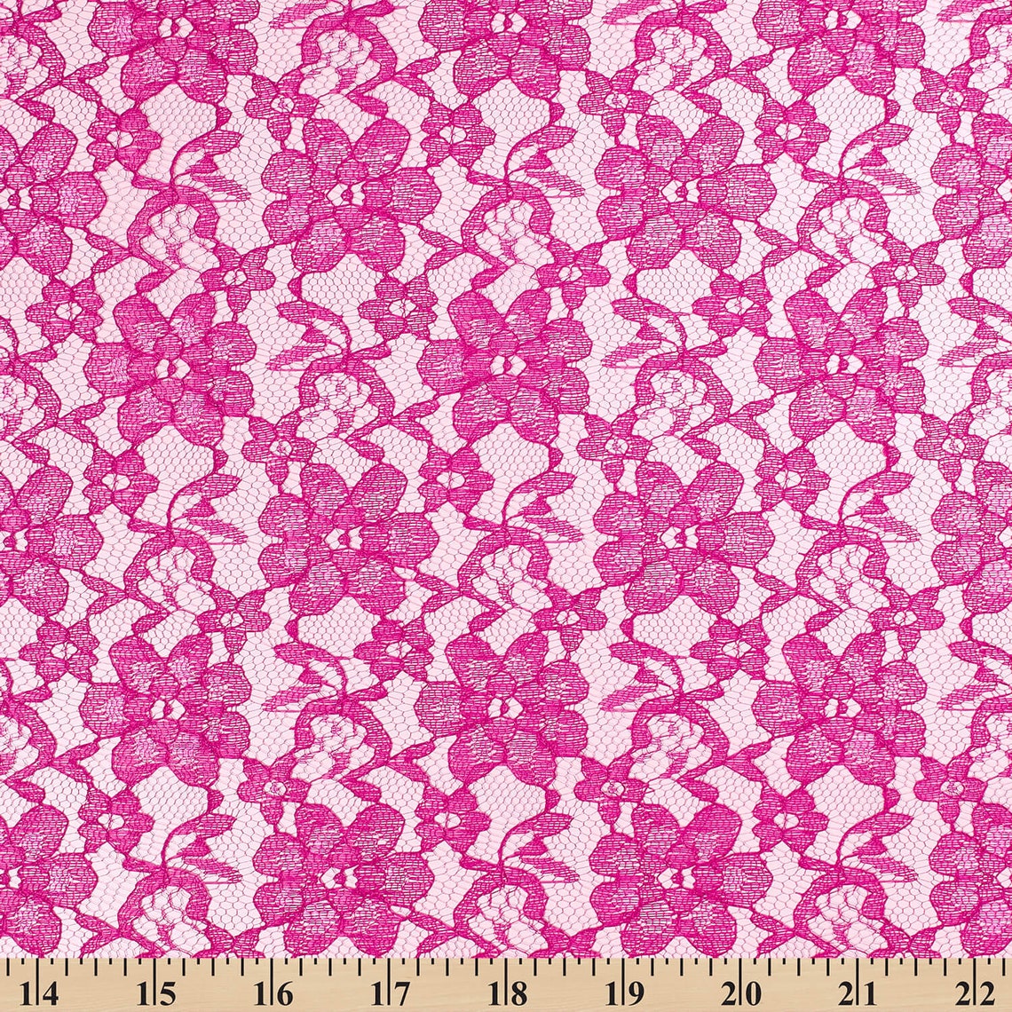 Magenta Raschel Lace Fabric FREE SHIPPING 60" Wide Polyester French ...