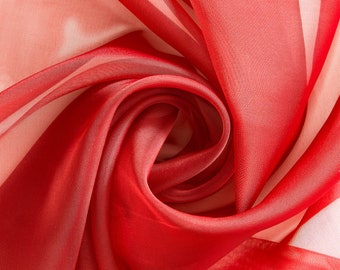 Red Voile Fabric 118 Wide by the Yard 100% Polyester - Etsy