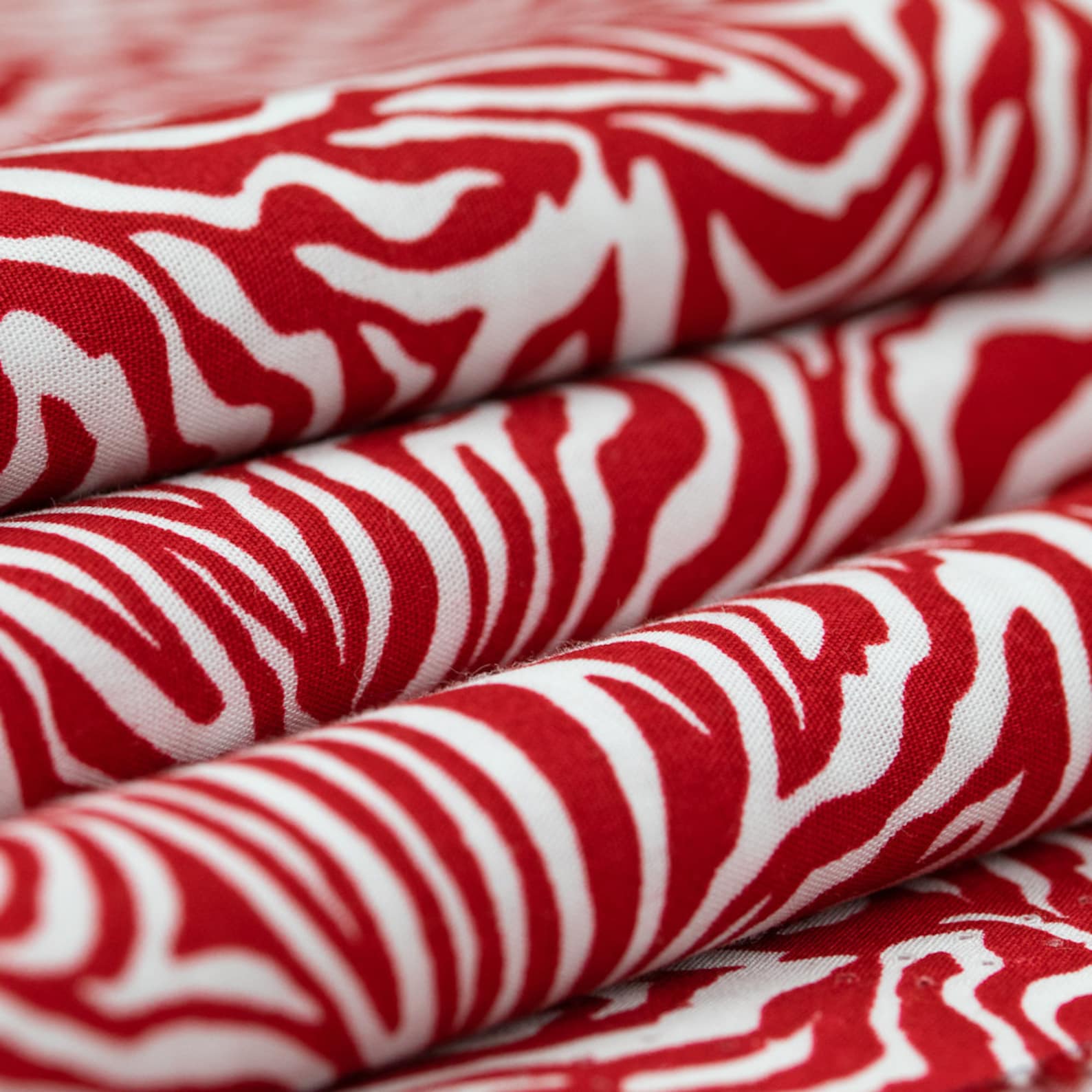 Zebra Print Fabric 100% Cotton White Red Animal Stripes - Etsy