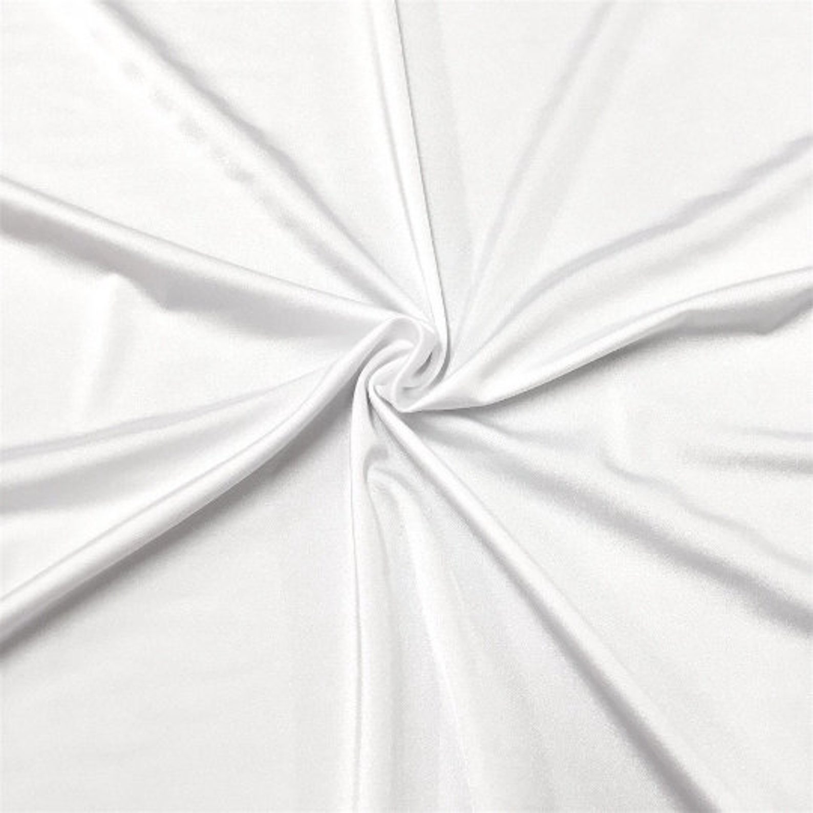 White Shiny Milliskin Nylon Spandex Fabric 4 Way Stretch - Etsy