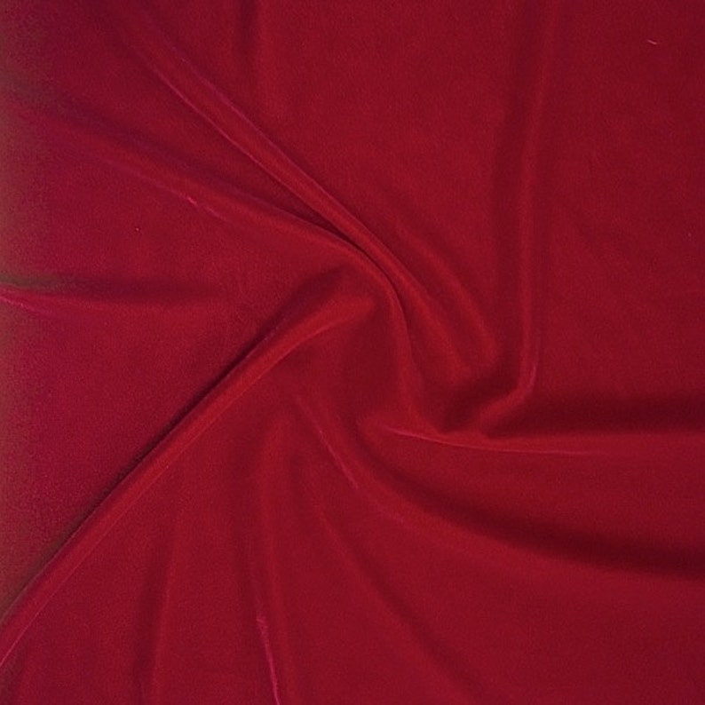 Dark Red Micro Velvet Fabric Soft 45 Inches by the Yard - Etsy