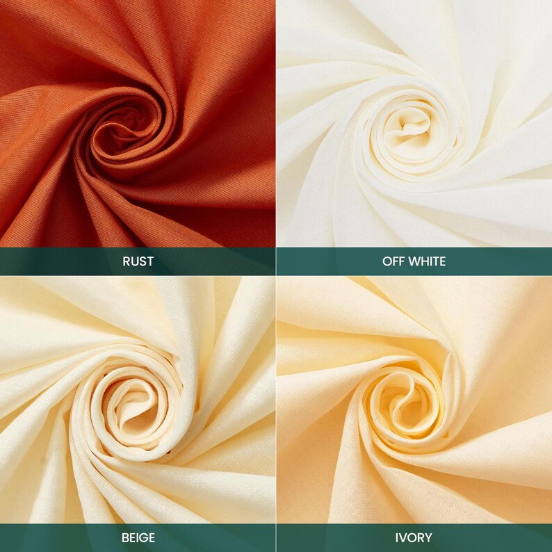 FWD Cotton Voile Lightweight Hypoallergenic Natural Sheer 58" Machine ...