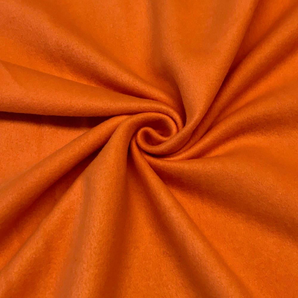 Orange Solid Polar Fleece Fabric Anti-Pill 60 Wide By | Etsy