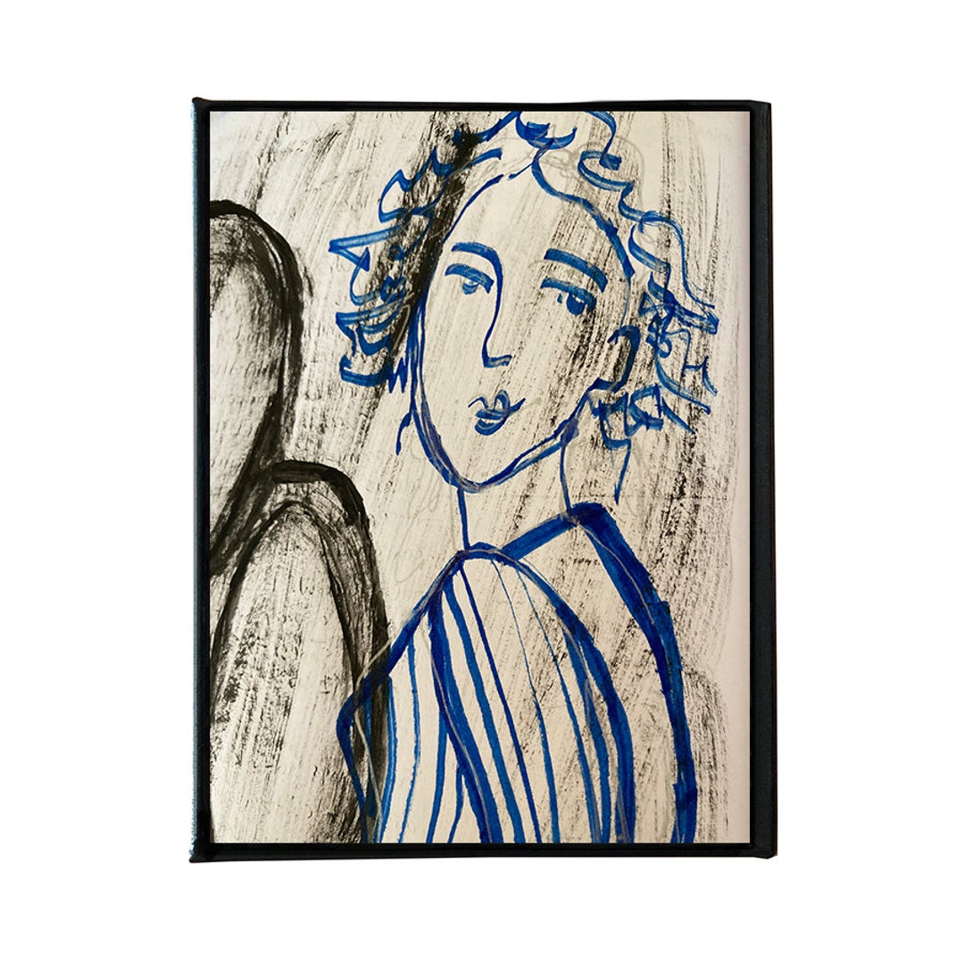 Beep Beep Girl, Girl Portrait Illustration on Canvas, Small Modern Wall ...