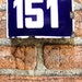 Address Sign for House Door Number 151 Vintage Enamel House | Etsy