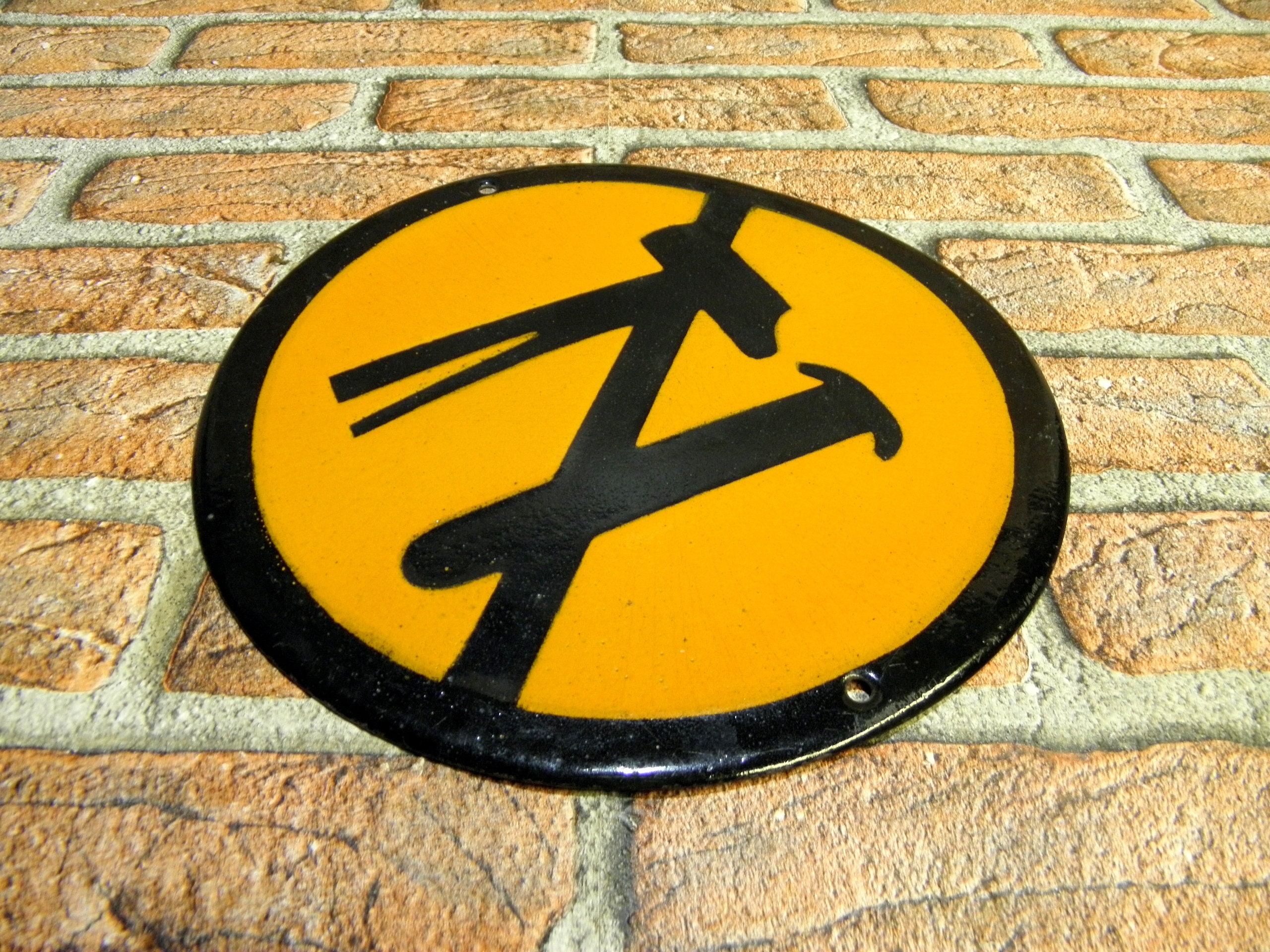 Vintage Porcelain Enamel Sign Do Not Use Damaged Tools - Etsy