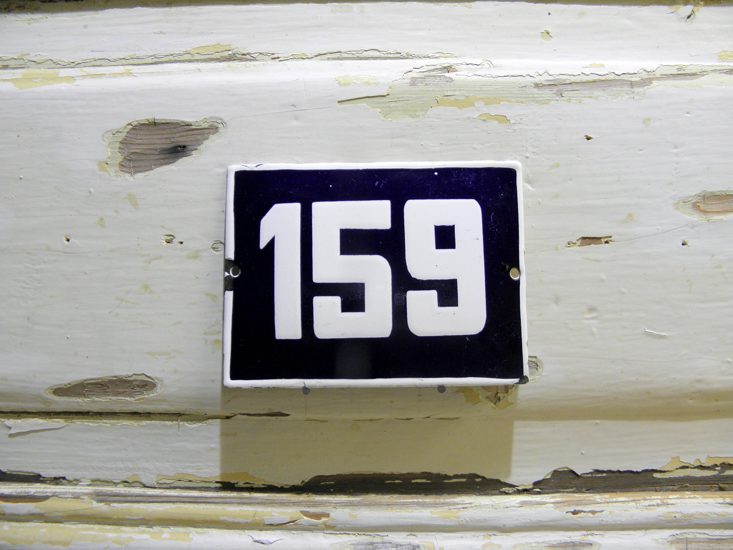 Outdoor House Number 159 Address Sign For House Vintage Enamel | Etsy