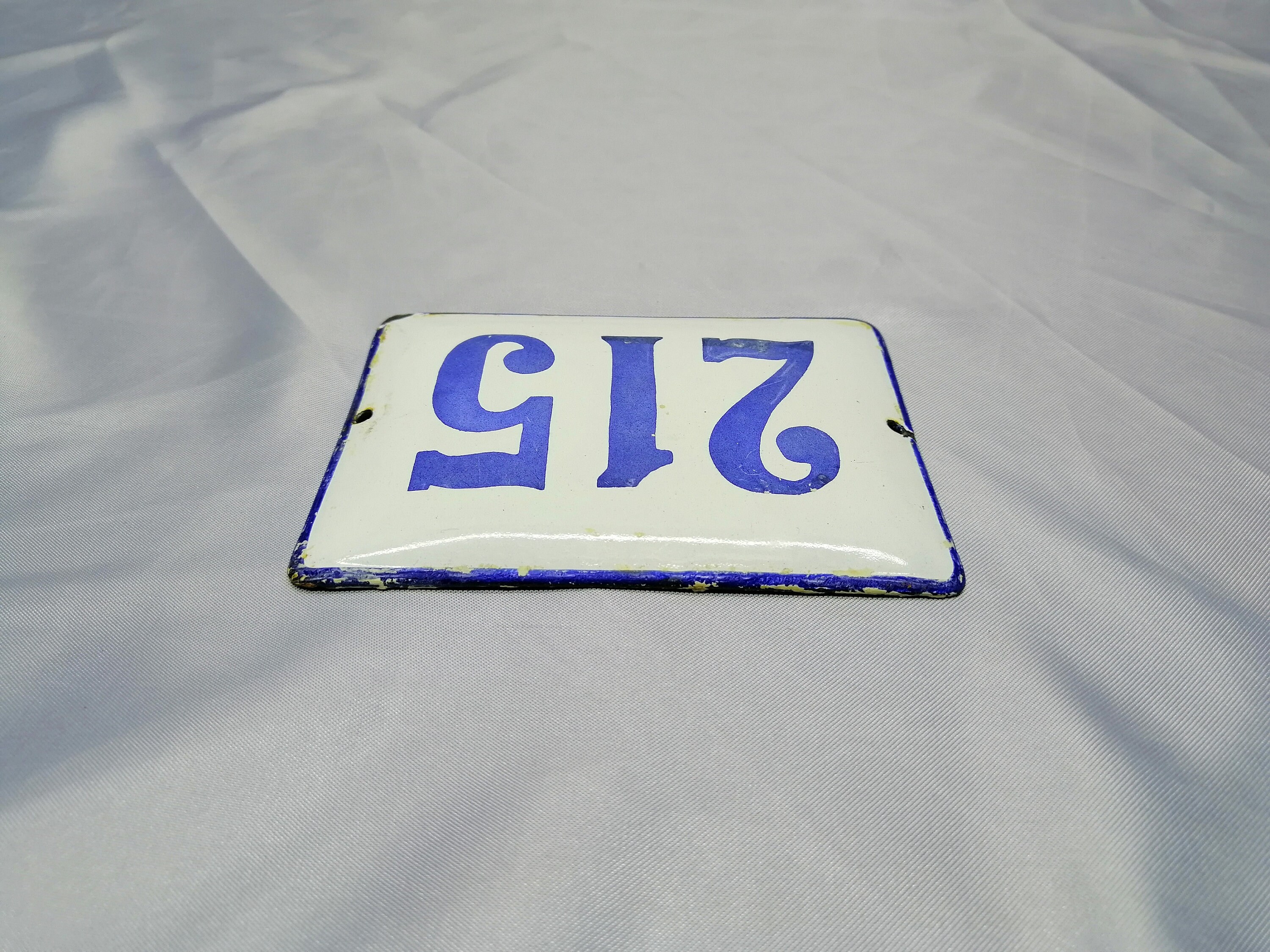 Number garage wall Door Sign Porcelain House Door Number | Etsy